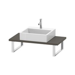 Duravit Konsole Compact L-Cube 80-200x48cm, 1 AS, St&auml; 3cm, f Gr s-matt (LC104C09090)