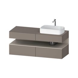 Duravit Waschtischunterschrank Qatego 140x55x60cm, T m/ba m, Pl, Beck. re (QA4766091430000)