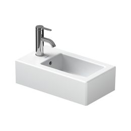 Duravit Handwaschbecken Vero 25x45cm, m HL, &Uuml;L, Hahnlochbank, wei&szlig; (0702250000)