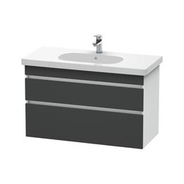 Duravit Waschtischunterschrank DuraStyle 100x45,3cm, gra m/we ma, 2 SchKa., wandh&auml;ngend (DS648504918)