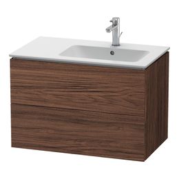 Duravit Waschtischunterschrank L-Cube 82x48,1x55cm, 2 SBK, B re, Nussb dkl. (LC629202121)