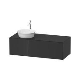 Duravit Waschtischunterschrank White Tulip 130x55cm, 1 AZ, 1 Pl, B li, graph hgl (WT4977LH1H1)
