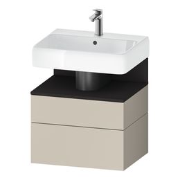 Duravit Waschtischunterschrank Qatego 59x47x59cm, gra m/ta m, 1 Kast, 1 Ausz. (QA4393080830000)