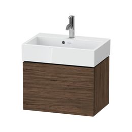 Duravit Waschtischunterschrank Compact L-Cube 58,4x39,1x39,4cm, 1 AZ, wand, Nussb dkl. (LC611902121)