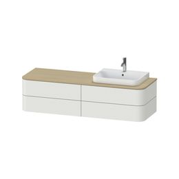 Duravit Waschtischunterschrank o. ES Happy D.2 Plus 40,8x160cm, 4 SBK, Nord we. s-matt, re (HP4963R39390010)