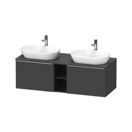 Duravit Waschtischunterschrank D-Neo 140x55cm, 2 A, 1 Pl, B bs, ES geb/Gra ma (DE4950B70490000)