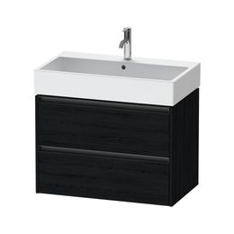 Duravit Waschtischunterschrank Ketho.2 78,4x46cm, Ei sw, 2 Schub., wandh&auml;ngend (K25277016160000)