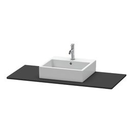 Duravit Konsole XSquare 120x55cm, graph matt, mit 1 Ausschnitt (XS060F08080)