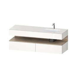 Duravit Einbauwaschtisch-M&ouml;bel-Set Qatego 160x50x60cm, Kon-WTU, B, B r, E Ma/w hgl (QA4796055220010)