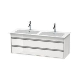 Duravit Waschtischunterschrank Ketho 127x47,5x48cm, 2 Schubk., wandh&auml;ngend, we hgl (KT643202222)