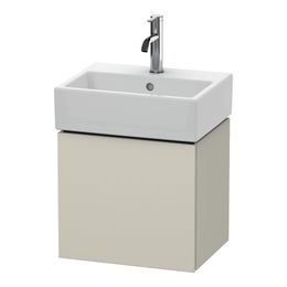 Duravit Waschtischunterschrank L-Cube 43,4x34,1x40cm, wandh&auml;ngend, T&uuml;r li, Tau matt (LC6245L8383)