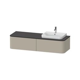 Duravit Waschtischunterschrank o. ES Happy D.2 Plus 35,4x160cm, 2 Ausz., BP r, Tau s-matt (HP4944R60600010)
