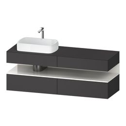 Duravit Waschtischunterschrank Qatego 160x55x60cm, w g/Gra m, Pl, Beck. li (QA4777022490000)