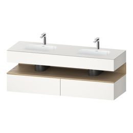 Duravit Einbauwaschtisch-M&ouml;bel-Set Qatego 160x55x60cm, Kon-WTU, B, E nat/wei&szlig; matt (QA4797030840010)