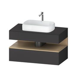 Duravit Waschtischunterschrank Qatego 100x55x60cm, E na/gra m, Pl, 1 Kast (QA4731030490000)