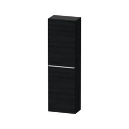 Duravit Halbhochschrank D-Neo 40x24cm, 1 T&uuml;r, 4 B&ouml;, An R, chr/Eiche sw (DE1318R10160000)