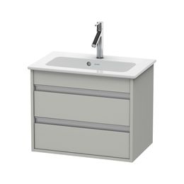 Duravit Waschtischunterschrank Ketho Compact 60x38,5cm, betongr ma, 2 Schubk., wandh&auml;ngend (KT645200707)