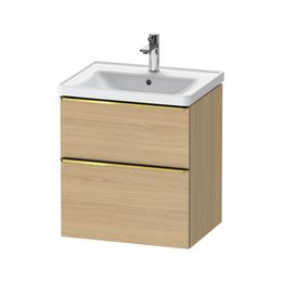 Duravit Waschtischunterschrank D-Neo 58,4x45,2x62,5cm, 1 Kast, g pol/Ei Nat (DE4359034300000)