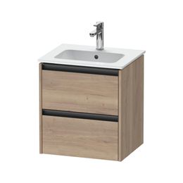 Duravit Waschtischunterschrank Ketho.2 51x42x54,9cm, 2 Schub., wandh&auml;ngend, Ei marm. (K25261055550000)