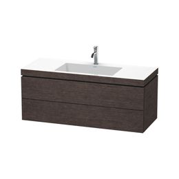 Duravit Waschtischunterschrank c-bonded L-Cube 120x48cm, 1 HL, E d ge, 2 Schub., wandh&auml;ngend (LC6929O7272)