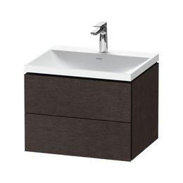 Duravit M&ouml;bel-Set L-Cube 60x48x48cm, m HL, Ei dkl. geb., 2 Schub. (LC6950O72720000)