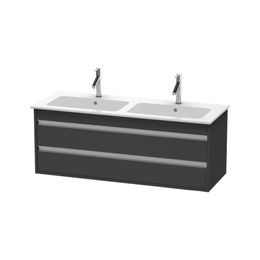 Duravit Waschtischunterschrank Ketho 127x47,5x48cm, 2 La, wandh&auml;ngend, graph ma (KT643204949)