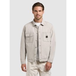 Khujo Herren Sommerjacke "RONNY"greige, Gr. L, Canvas, 100% Baumwolle, Jacken