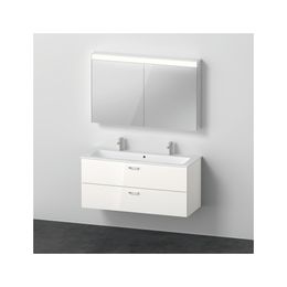 Duravit M&ouml;bel-Set XBase 40x28,8cm, WT 2HL, WTU 2 SBK, Spanplattenschraube, w gl (XB006704545)