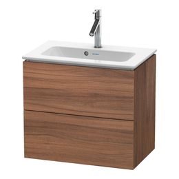 Duravit Waschtischunterschrank Compact L-Cube 62x39,1cm, Nussb Nat, 2 Schub., wandh&auml;ngend (LC625607979)
