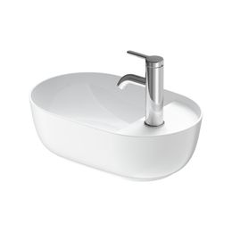 Duravit Aufsatzwaschtisch Luv 42x27cm, gs, m HL, o. &Uuml;L, m HLB, we/we (0381422600)
