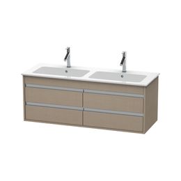 Duravit Waschtischunterschrank Ketho 127x47,5x48cm, 4 Schubk., wandh&auml;ngend, leinen (KT643307575)