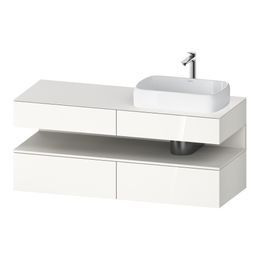 Duravit Waschtischunterschrank Qatego 140x55x60cm, w m/we g, Pl, Beck. re (QA4766084220000)