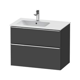 Duravit Waschtischunterschrank D-Neo 81x46,2cm, 1 Kast, Beck. li, chr/Grap ma (DE4366010490000)