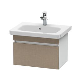 Duravit Waschtischunterschrank Com DuraStyle 58x36,8cm, leinen/wei&szlig; matt, 1 Auszug (DS637907518)