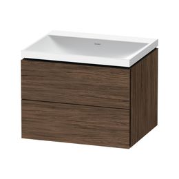 Duravit M&ouml;bel-Set L-Cube 60x48x48cm, o HL, Nussb dkl., 2 Schub. (LC6950N21210000)