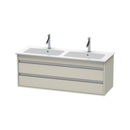 Duravit Waschtischunterschrank Ketho 127x47,5x48cm, 2 Schubk., wandh&auml;ngend, Taupe (KT643209191)