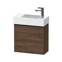 Duravit Waschtischunterschrank D-Neo 48,4x22,2x44cm, 1 T&uuml;r, An L, sw/Nuss d (DE4219LBD210000)