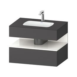 Duravit Einbauwaschtisch-M&ouml;bel-Set Qatego 80x55x60cm, w g/Gra m, Kon-WTU, Nischenb (QA4785022490010)