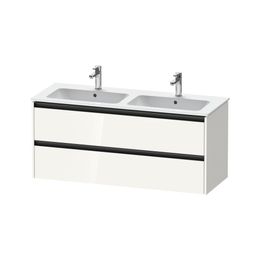Duravit Waschtischunterschrank Ketho.2 128x48x55cm, 2 Schub., wandh&auml;ngend, we. hgl (K25266022220000)
