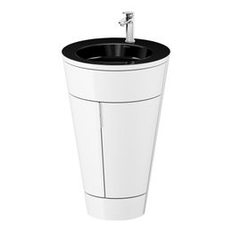 Duravit Waschtischunterschrank c-bonded Set Starck 1 56x86,4x60,5cm, steh., Gr. chr, we. hgl (S19515O10850010)