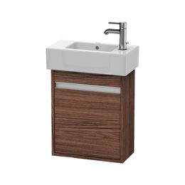 Duravit Waschtischunterschrank Ketho 45x22,5x55cm, wandh&auml;ngend, T re, Nussb dunkel (KT6629R2121)