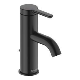 Duravit Waschtisch-Einhebelmischer S FreshStart + -Flow C.1 Ausl. 91mm, m Zugst.Abl.Gar., sw matt (C11013001046)