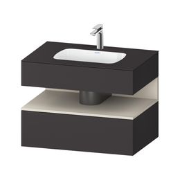 Duravit Einbauwaschtisch-M&ouml;bel-Set Qatego 80x55x60cm, T m/Gr matt, Konsolen-Waschtischunterbau (QA4785083800000)