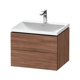 Duravit M&ouml;bel-Set L-Cube 60x48x48cm, m HL, Nussb Nat, 2 Schub. (LC6950O79790000)