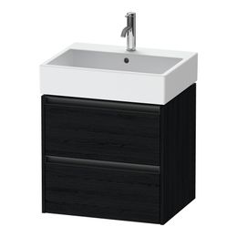Duravit Waschtischunterschrank Ketho.2 58,4x46cm, Ei sw, 2 Schub., wandh&auml;ngend (K25275016160000)