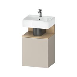 Duravit Waschtischunterschrank Qatego 44x35x64,5cm, 1 T, T re, Ei nat/taupe ma (QA4076R30910000)