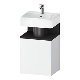 Duravit Waschtischunterschrank Qatego 44x35x64,5cm, 1 T, T r, gra matt/wei&szlig; ma (QA4076R80180000)