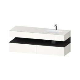 Duravit Einbauwaschtisch-M&ouml;bel-Set Qatego 160x50x60cm, Kon-WTU, B r, gra m/we hgl (QA4796080220000)