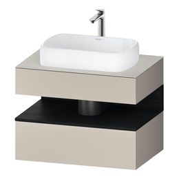 Duravit Waschtischunterschrank Qatego 80x55x60cm, E sw/tau m, Pl, Nischenb (QA4730016910010)