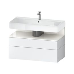 Duravit Waschtischunterschrank Qatego 99x47x59cm, w hgl/we m, 1 Kast, m B (QA4395022180010)